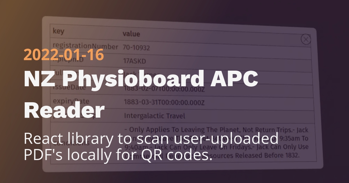 NZ Physioboard APC Reader - Jasper M-W