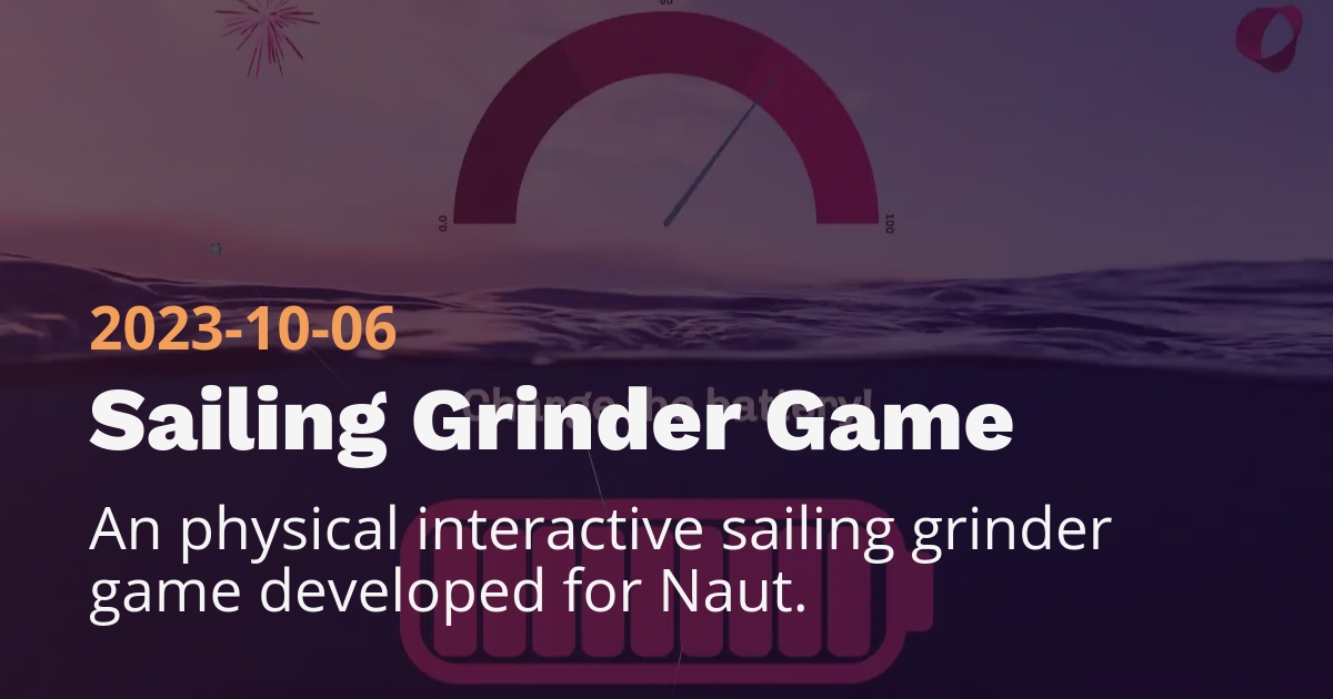 Sailing Grinder Game - Jasper M-W